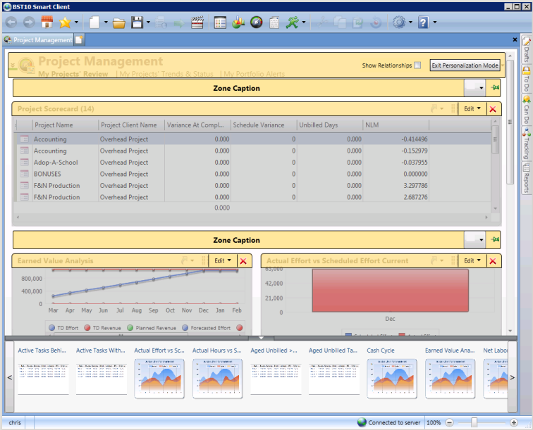 Personalize a Dashboard